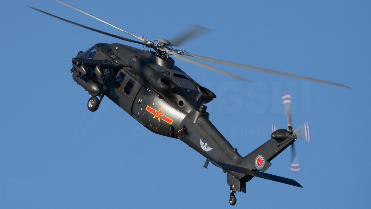 China’s answer to US Black Hawk assault helicopters is stylish and deadly. Z-20T designed for ...