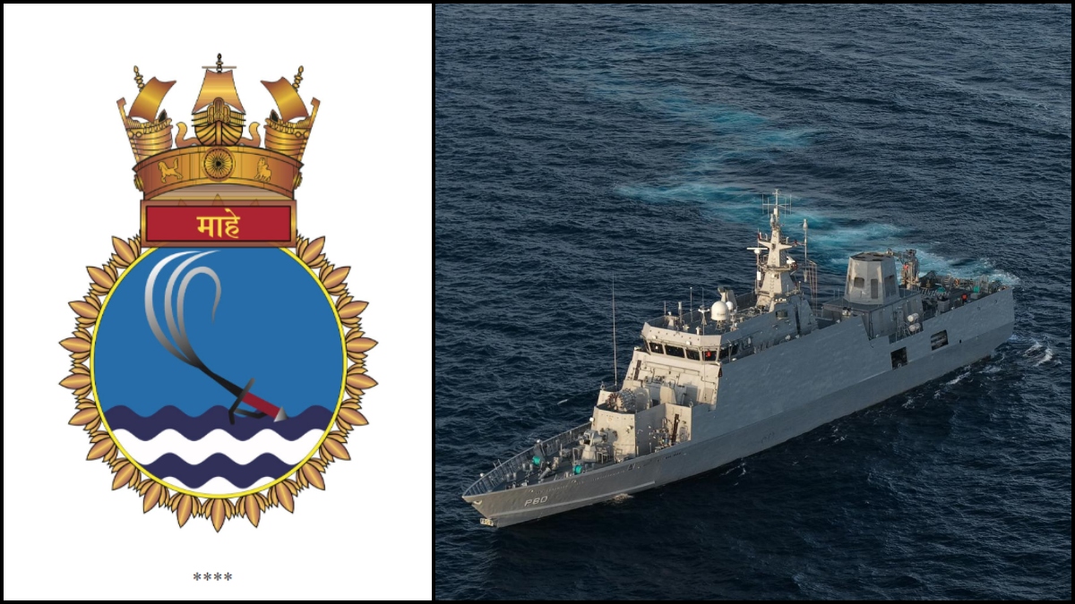 INS Mahe: This ancient Indian weapon decorates the crest of India’s ...