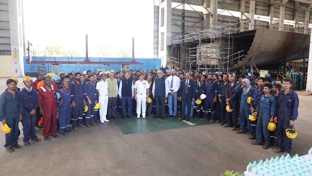 Indian Navy's fleet support ships project gains momentum; keel laid for ...