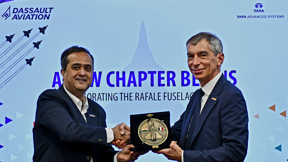 Rafale fighter jets to have Indian backbone. Dassault, Tata sign pact make aircraft fuselage in ...