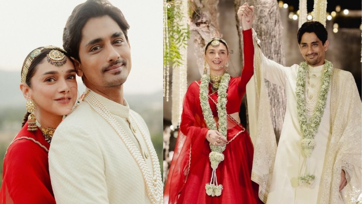 Aditi Rao Hydari and Siddharth shares wedding photos as they get ...