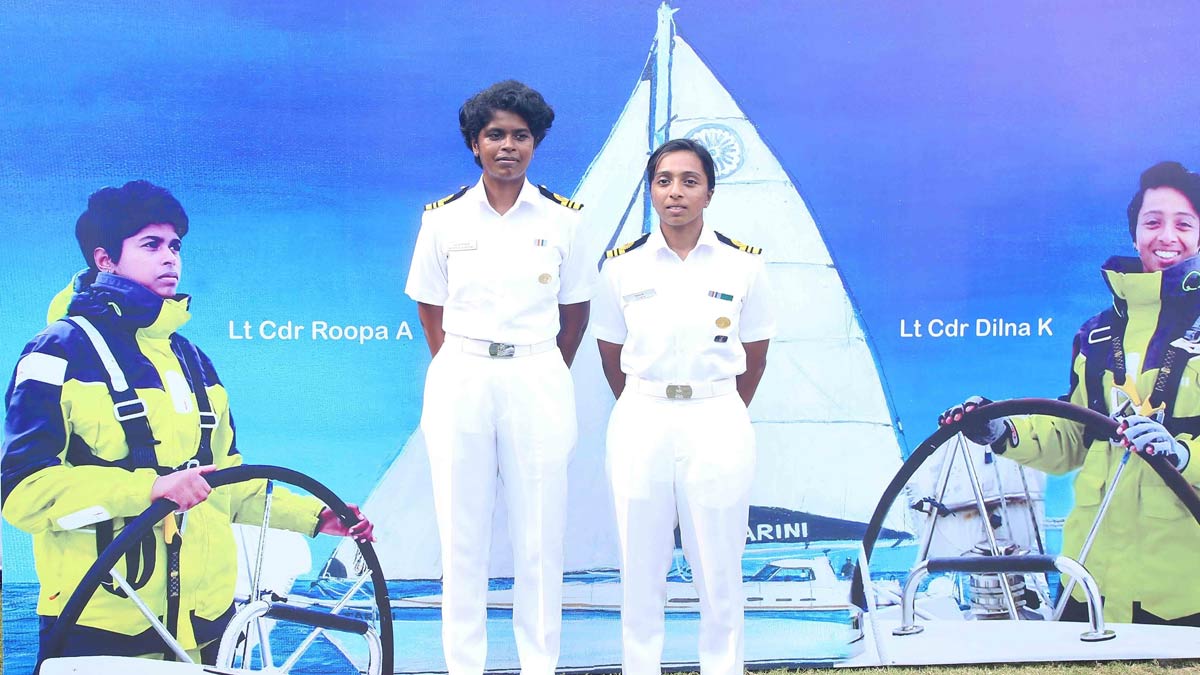 Two women naval officers to embark on global sailing voyage on October ...