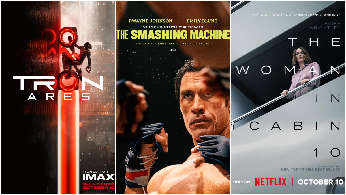 Theatre & OTT releases this week (Oct 6 - Oct 12): 'The Smashing Machine', 'Tron: Ares', 'War 2 ...