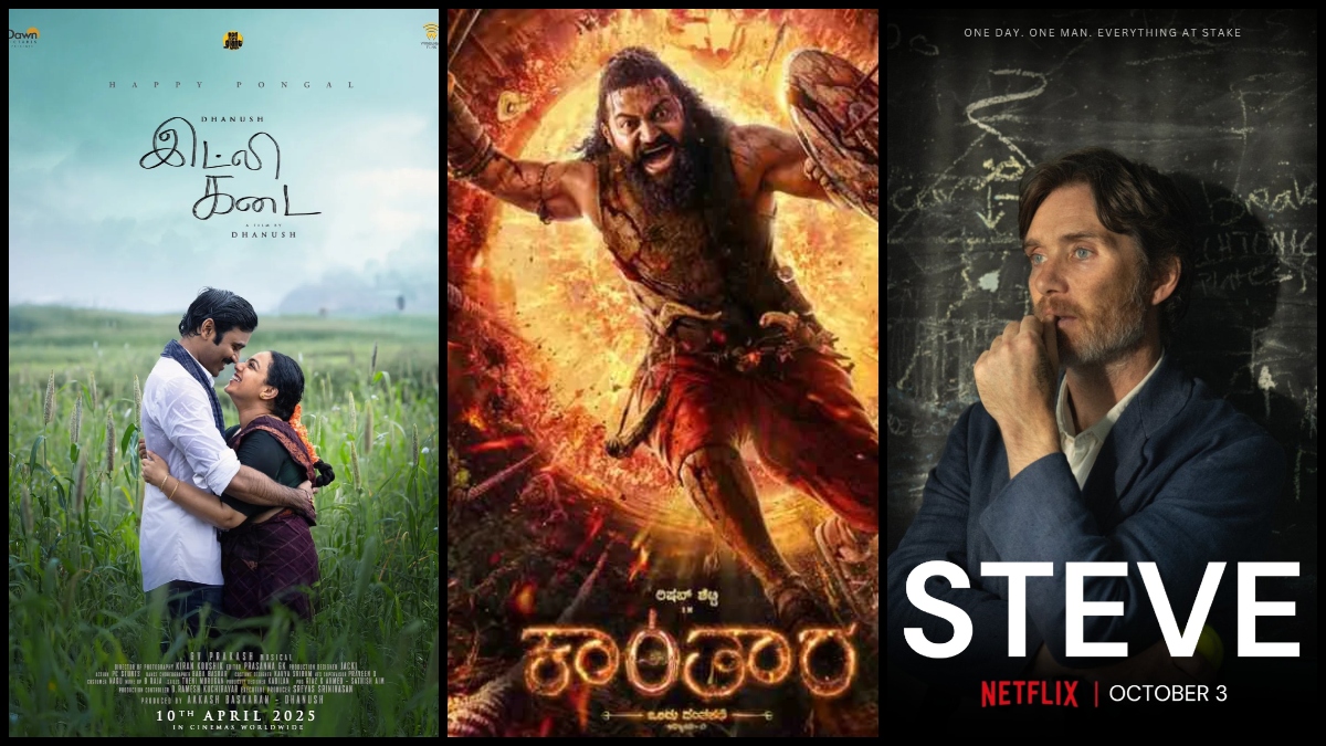 Theatre & OTT releases this week: Kantara: Chapter 1, Idly Kadai, Steve ...