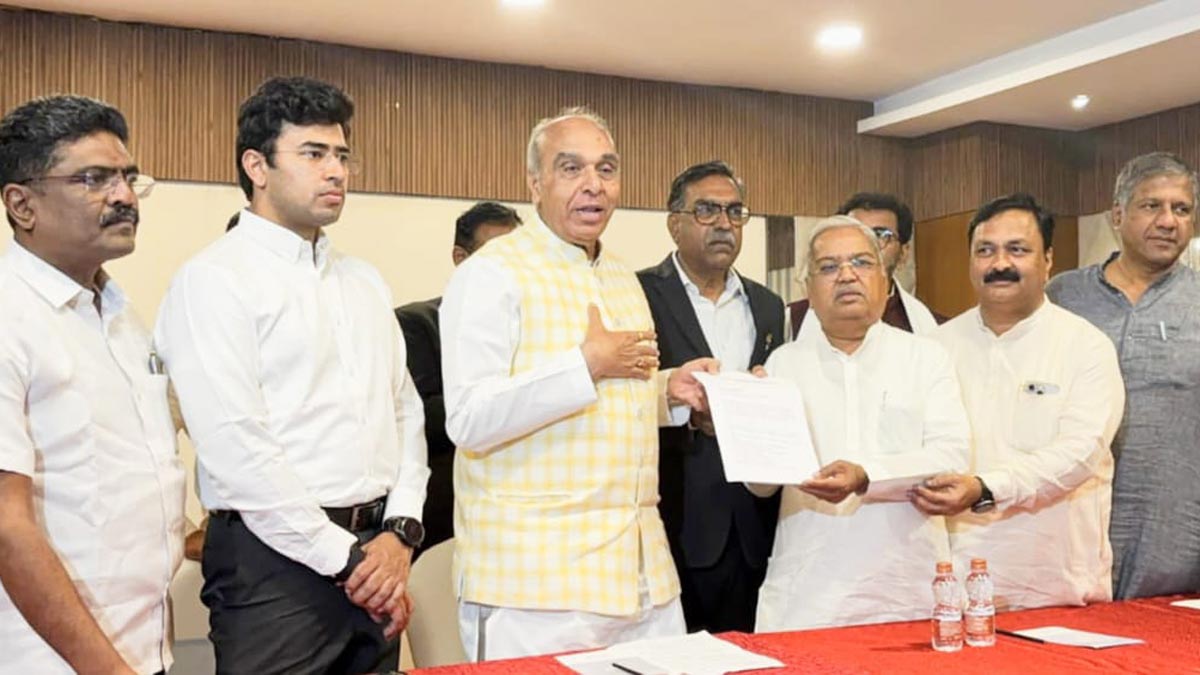 JPC chief meets farmers impacted by Wakf notices in Karnataka; Congress ...