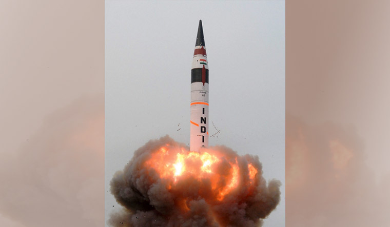 Nuke capable Agni 5 missile takes to skies with multiple warheads- The Week