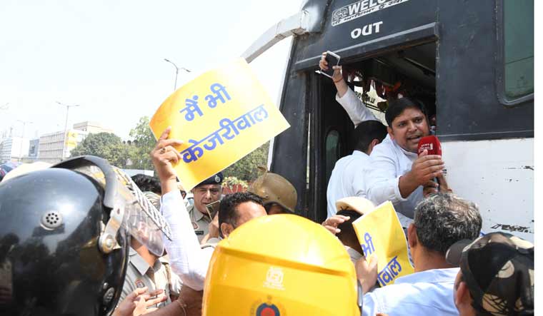 Ministers Atishi, Saurabh Bharadwaj detained as AAP protest rocks Delhi ...