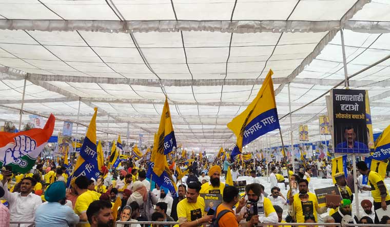 Opposition leaders in Delhi for INDIA bloc's mega rally; BJP calls it ...