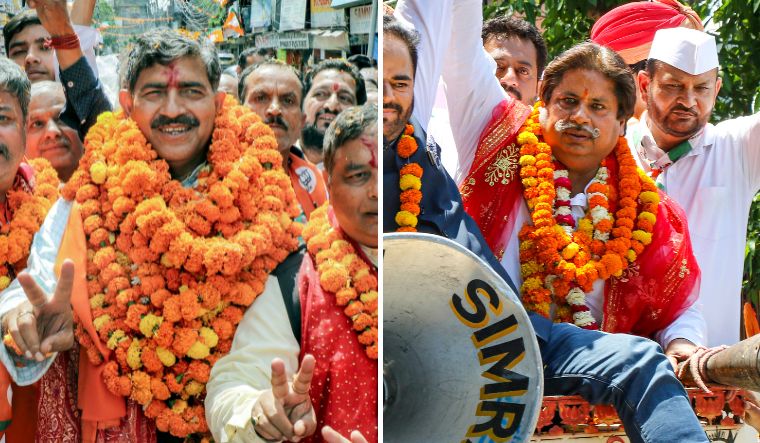 In Jammu, the fight is between BJP's Jugal Kishore and Congress's Raman ...