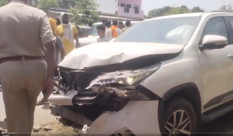 Two killed as SUV belonging to convoy of BJP candidate and son of Brij Bhushan Singh hits bike ...