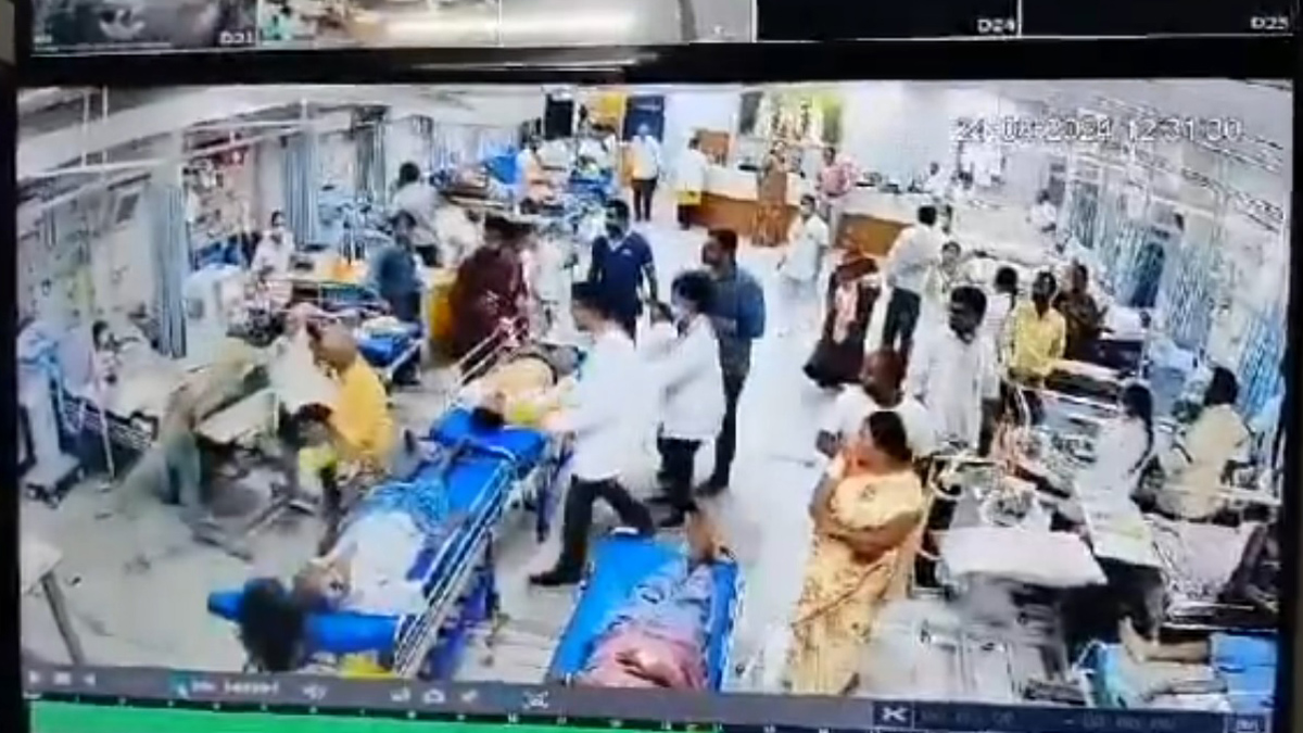 Watch | CCTV footage shows doctor attacked by patient in Andhra, head ...