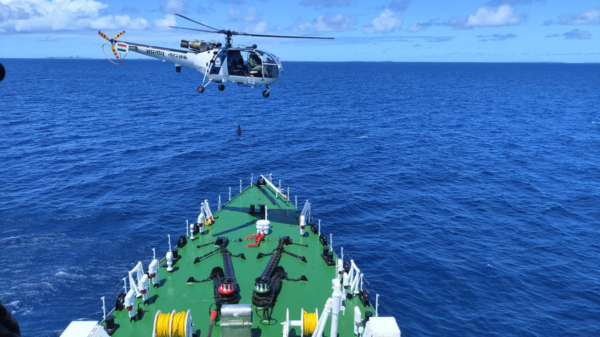 Coast Guard launches massive search for 3 crew members after rescue ...