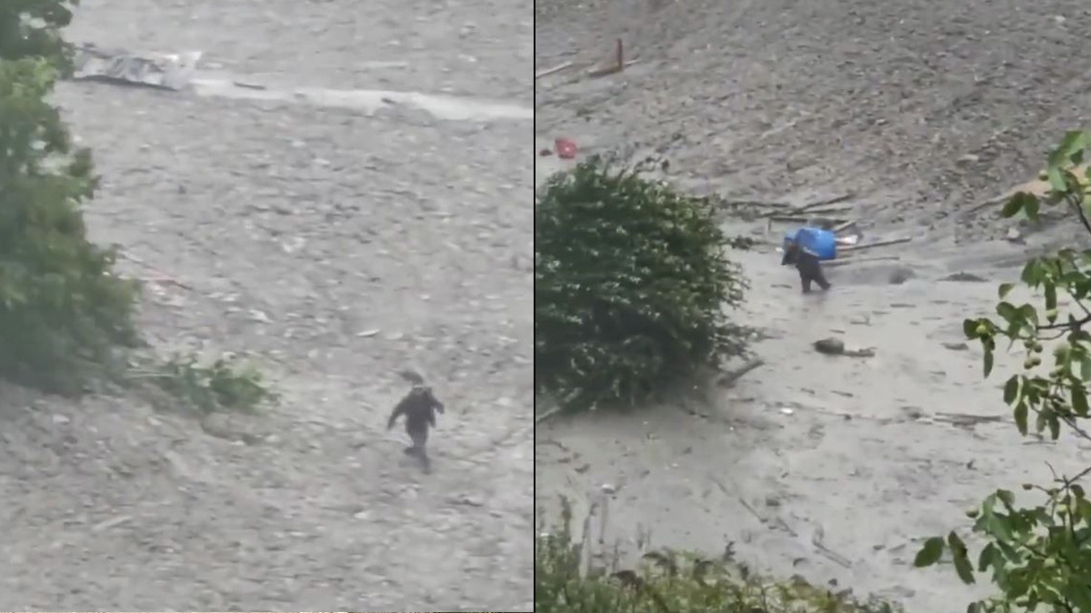 Uttarakhand flash floods: Dharali village washed away, 2 men ...