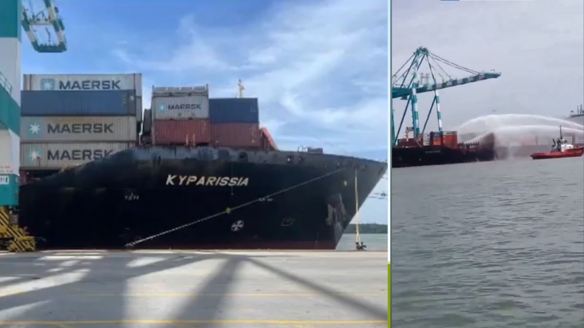 At least 3 dead after container ship fire in Malaysia's Port of Tanjung ...