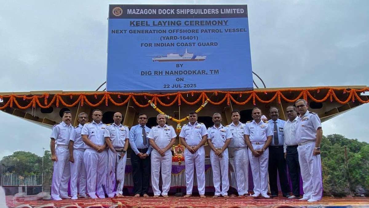 Keel laid for India's first Next-Gen Offshore Patrol Vessel- The Week