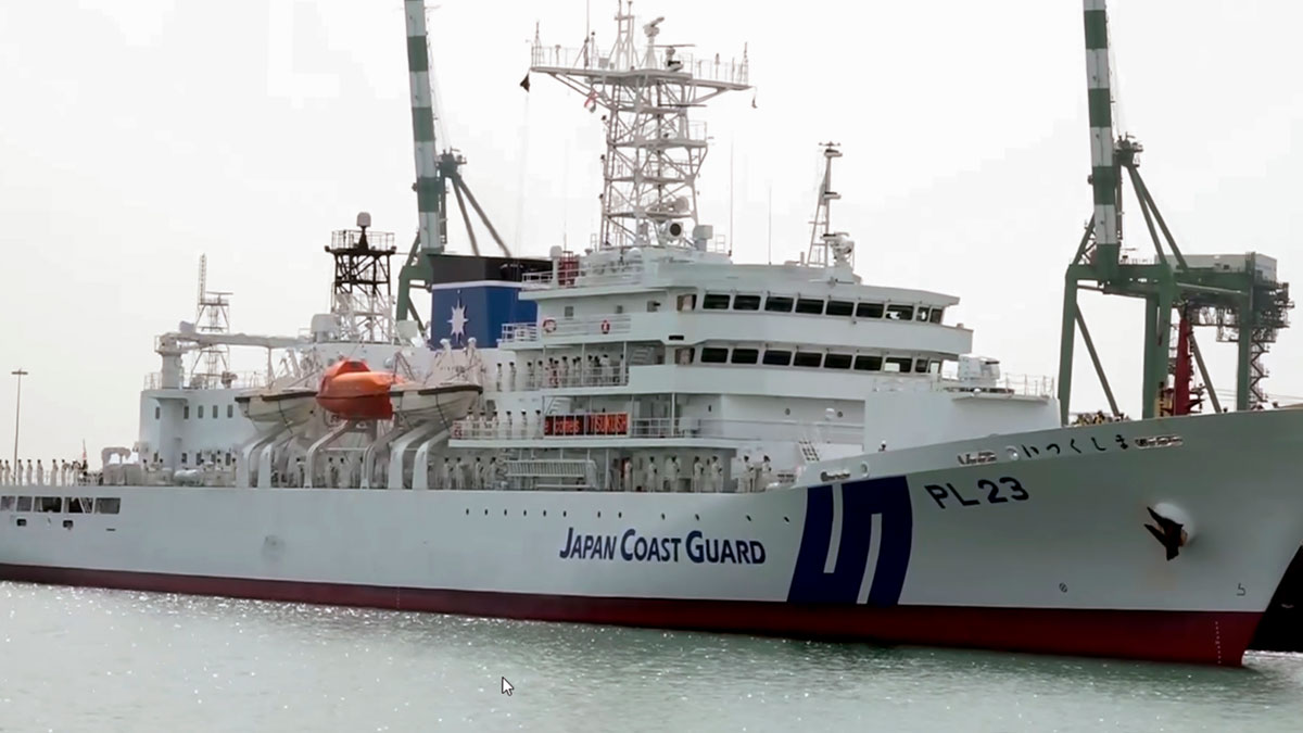 Japan Coast Guard ship 'Itsukushima' docks in Chennai- The Week