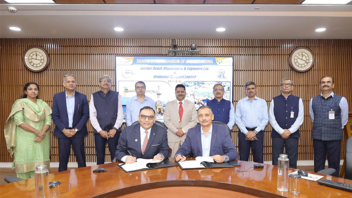 GRSE, HSL sign MoU to form consortium for shipbuilding programme under ...