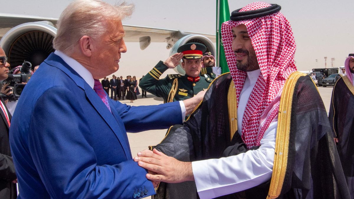 Watch | Donald Trump lands in Saudi Arabia; Crown Prince MBS offers him ...