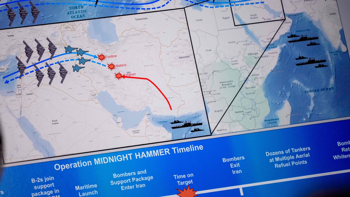 Operation Midnight Hammer: Gen Dan Caine says Tomahawk missiles from ...