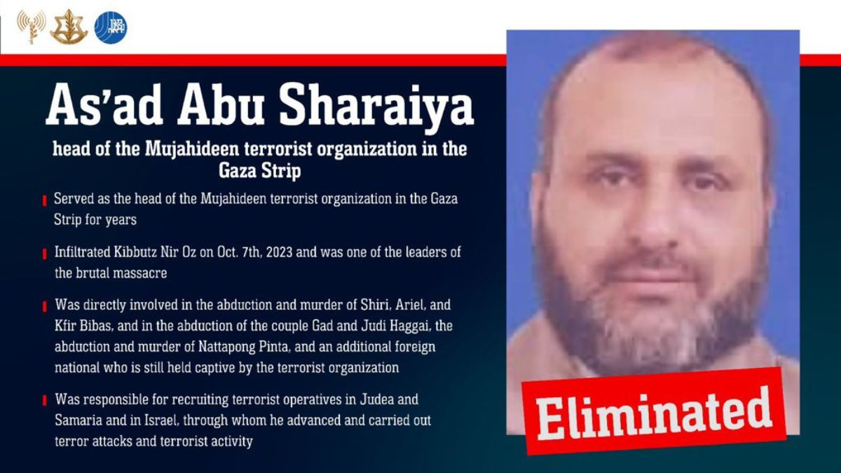 Netanyahu's revenge: Israel kills Asaad Abu Sharia who abducted, Shiri ...