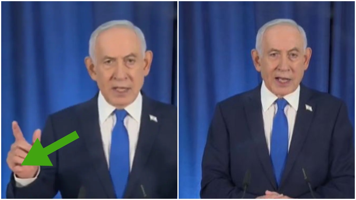 'Benjamin Netanyahu is dead evidence': Six fingers during press meet ...