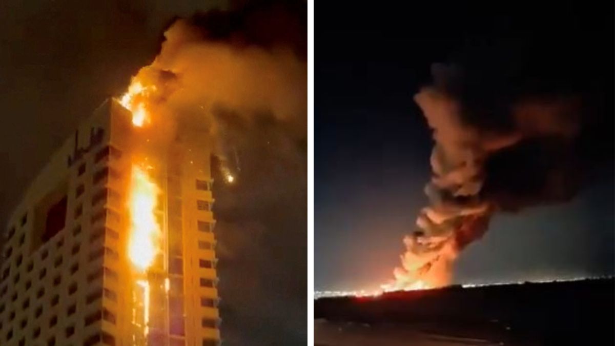 Fire breaks out in Kuwait airport after Iranian drone attack on fuel ...