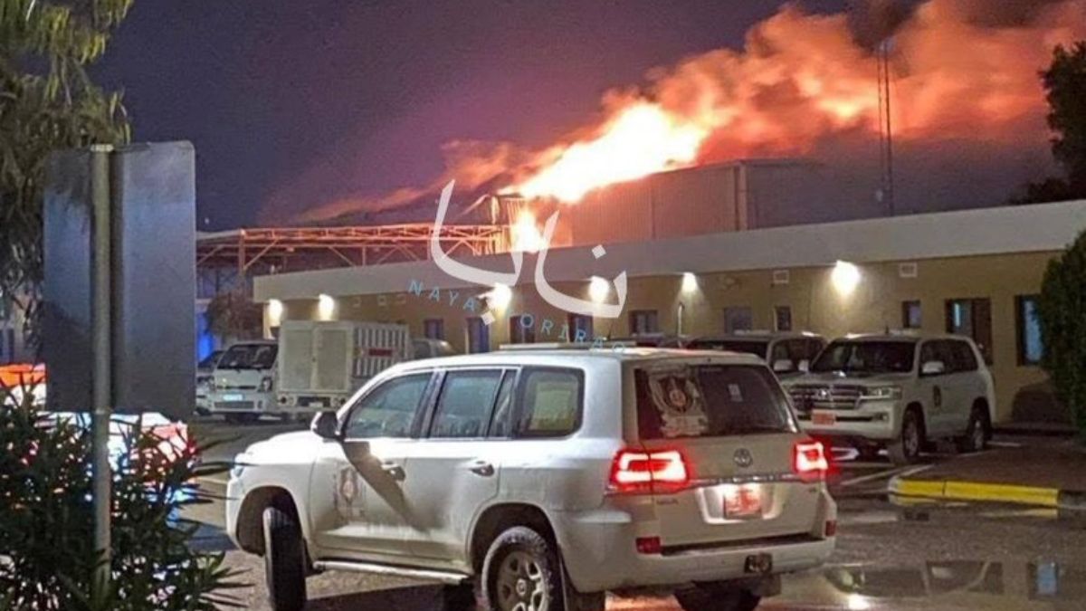 Drone attack sparks fire in foreign companies' storage facility in Iraq ...