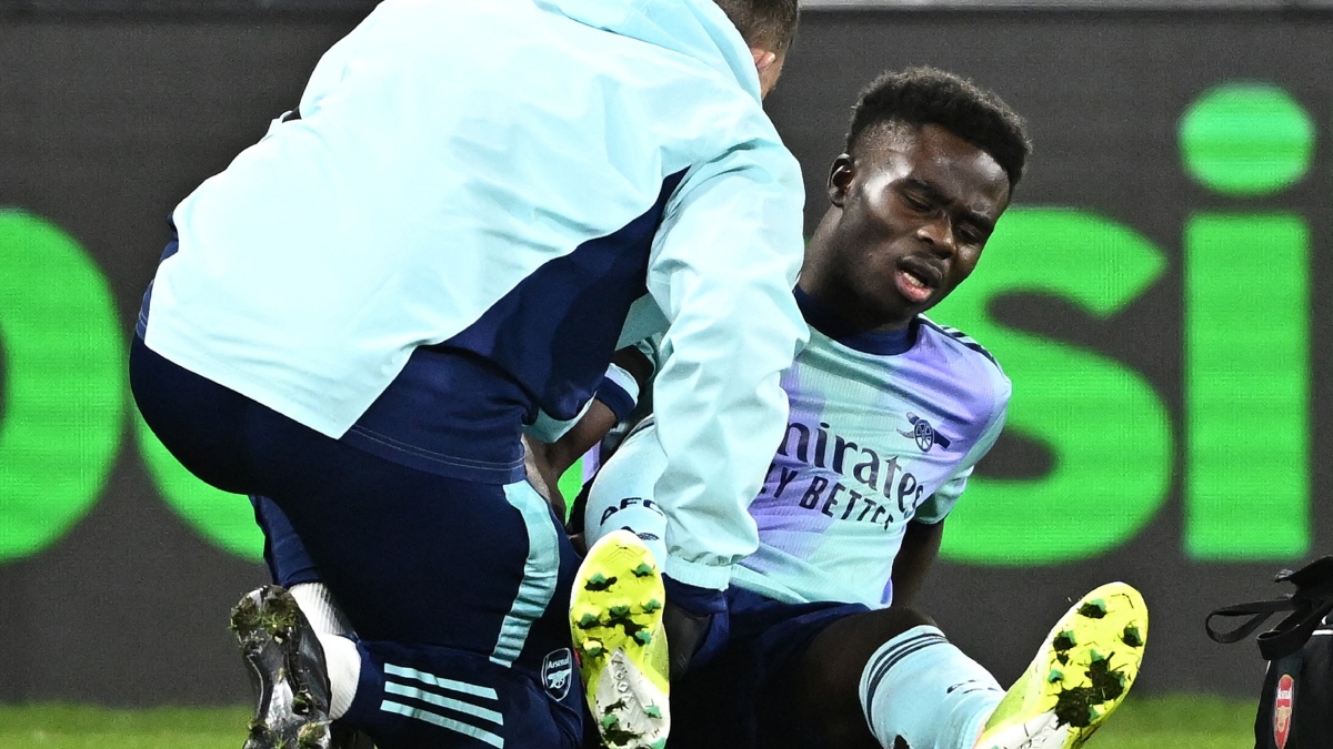 When will injured Bukayo Saka return for Arsenal? Hamstring injury ...