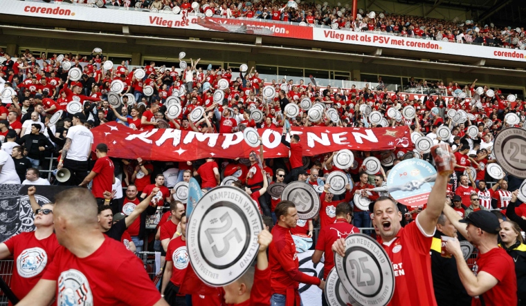 Dutch football: PSV Eindhoven win 25th Eredivisie, first in six years ...