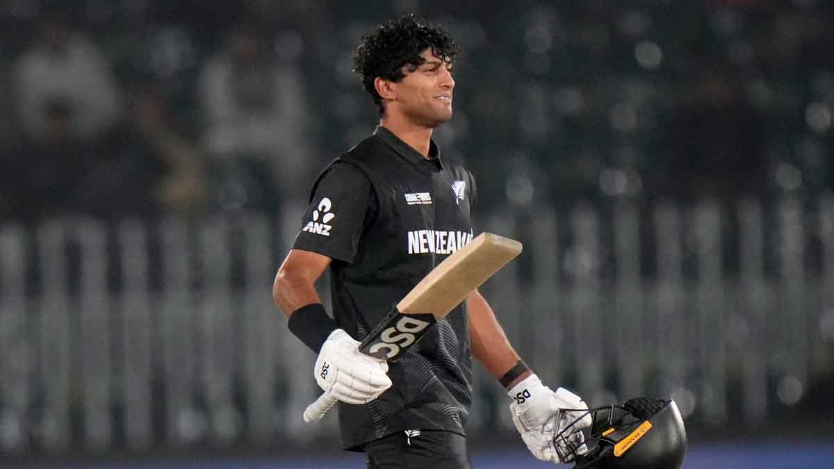 Ravindra hundred powers New Zealand into Champions Trophy semifinals ...