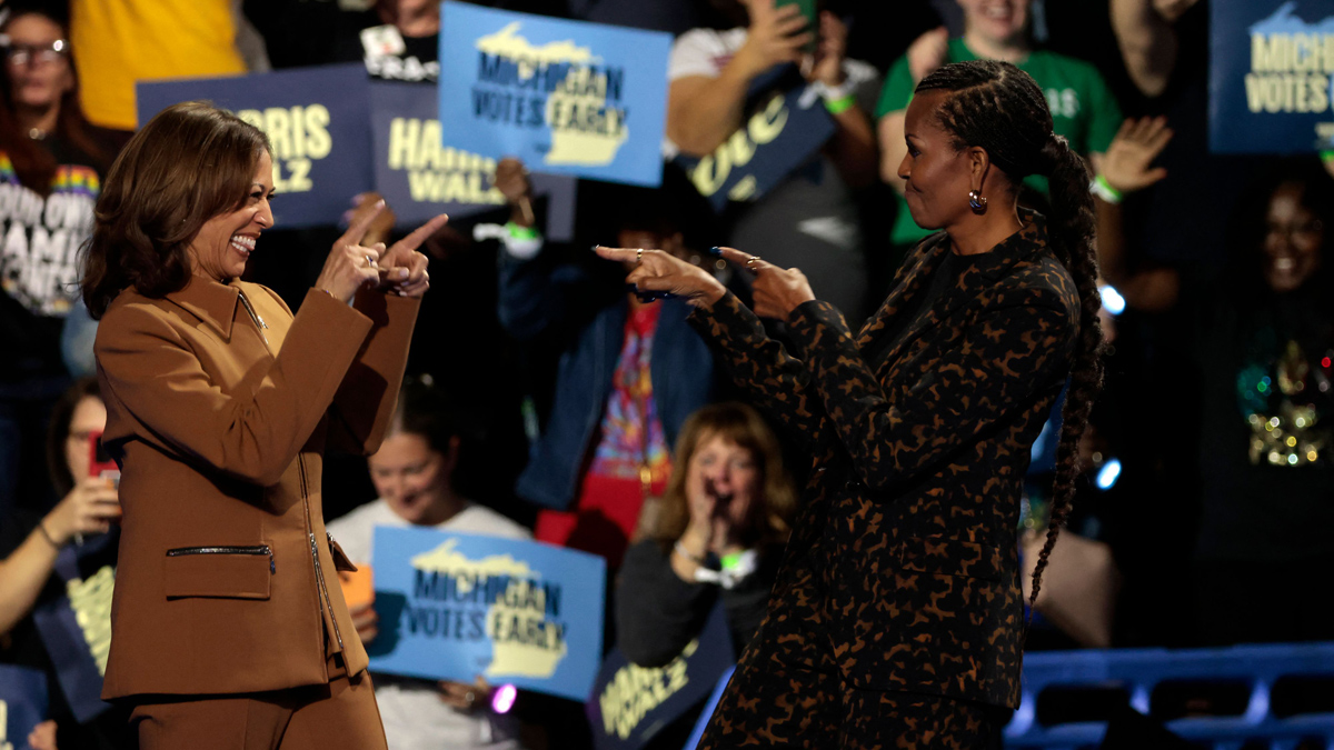 Michelle Obama powers Harris’s campaign in Michigan, says Trump ...