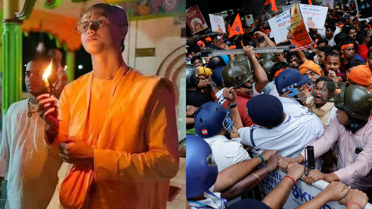 Another Hindu priest arrested in Bangladesh amid protests, says ISKCON ...
