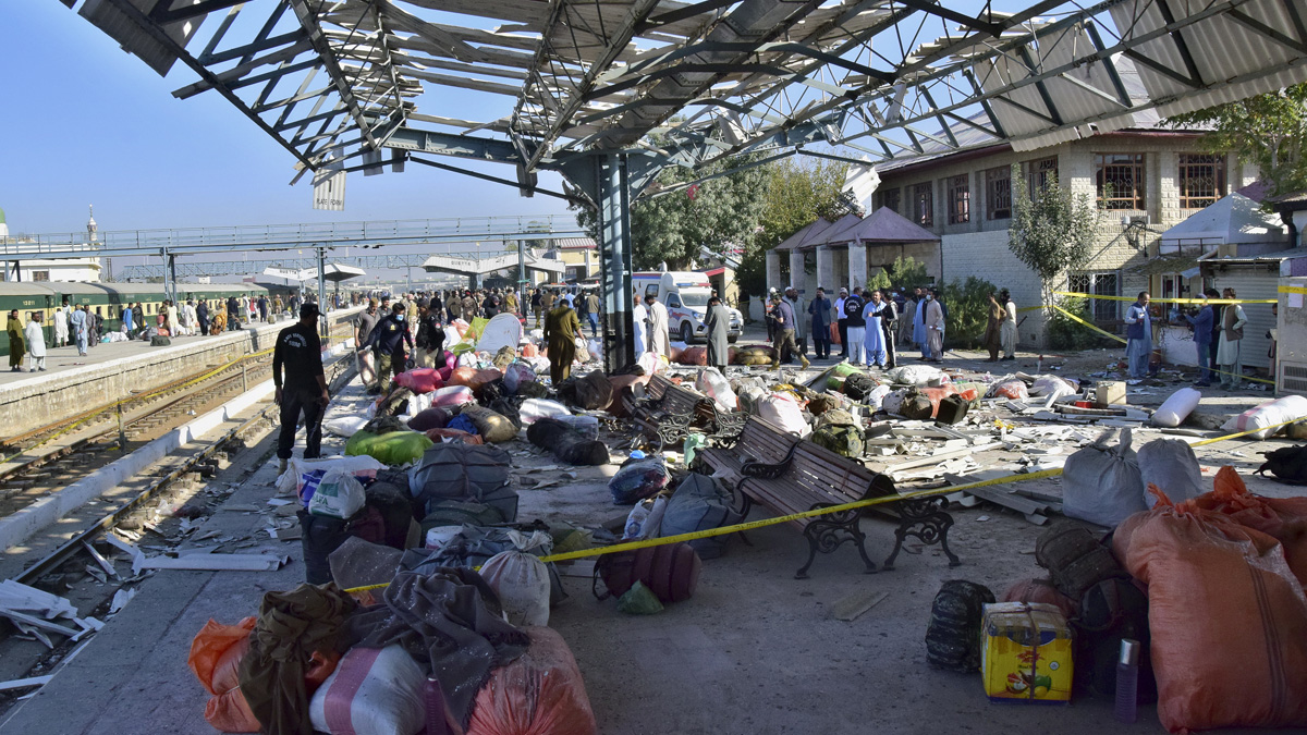 Powerful blast at Pakistan’s Quetta railway station kills at least 24 ...