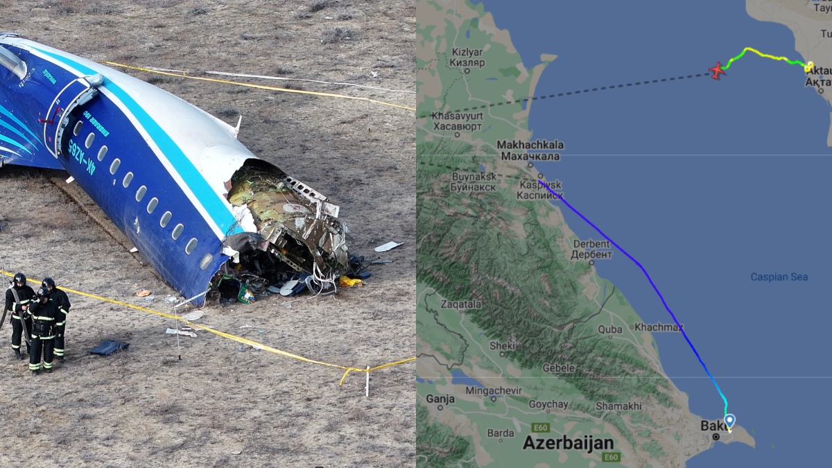 Holes in plane's tailfin? Mystery surrounds Azerbaijan flight's ...