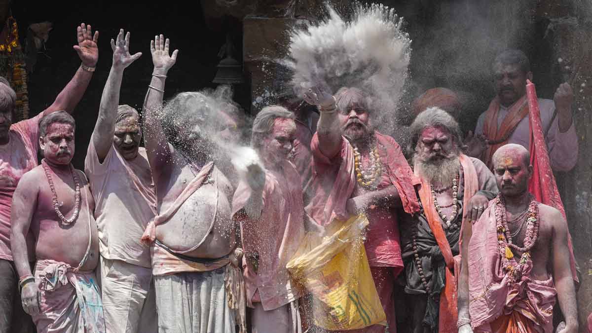 Playing Holi with funeral ashes at Varanasi's Manikarnika Ghat- The Week