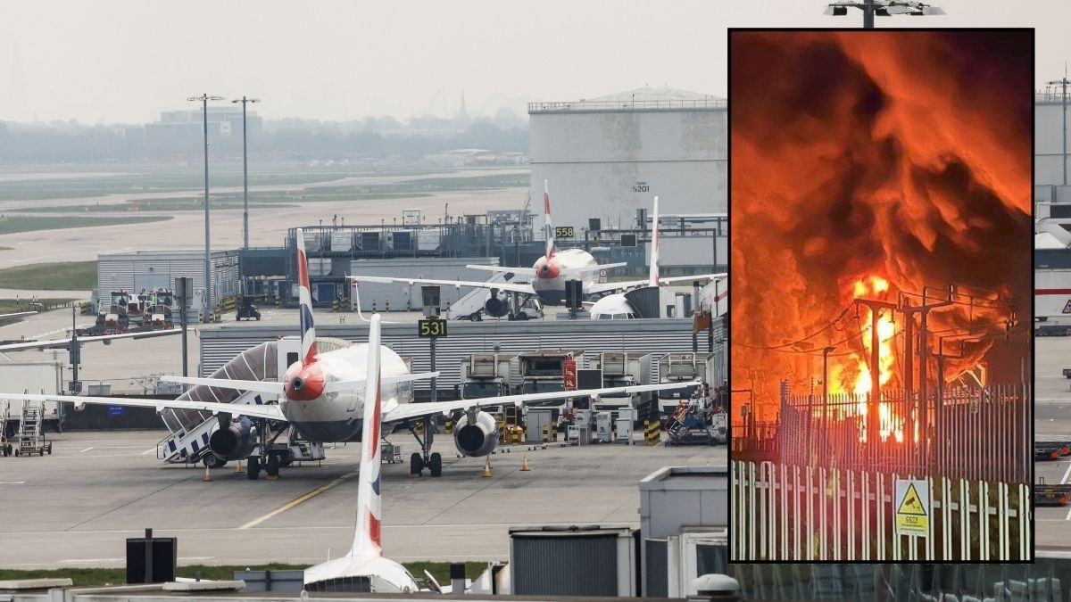PHOTOS: Heathrow London Airport closes after substation fire knocks out ...